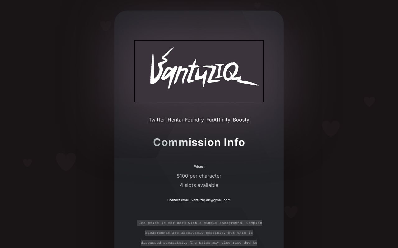 vantuziq Comm Info